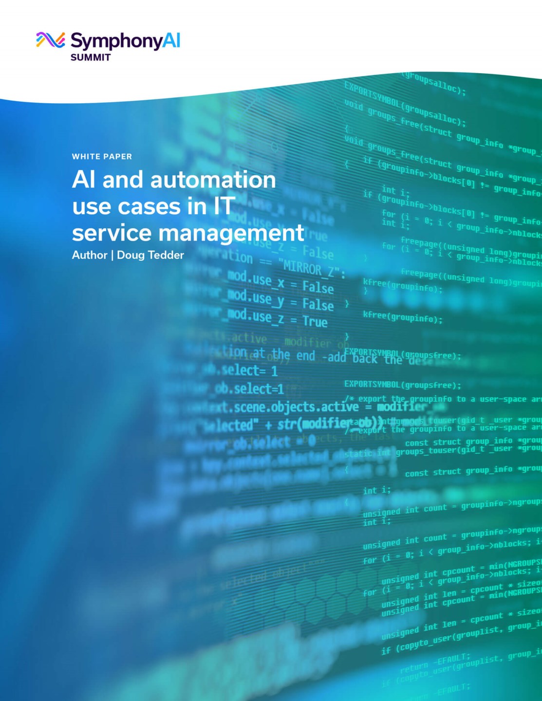 AI And Automation Use Cases In IT service Management SymphonyAI Summit